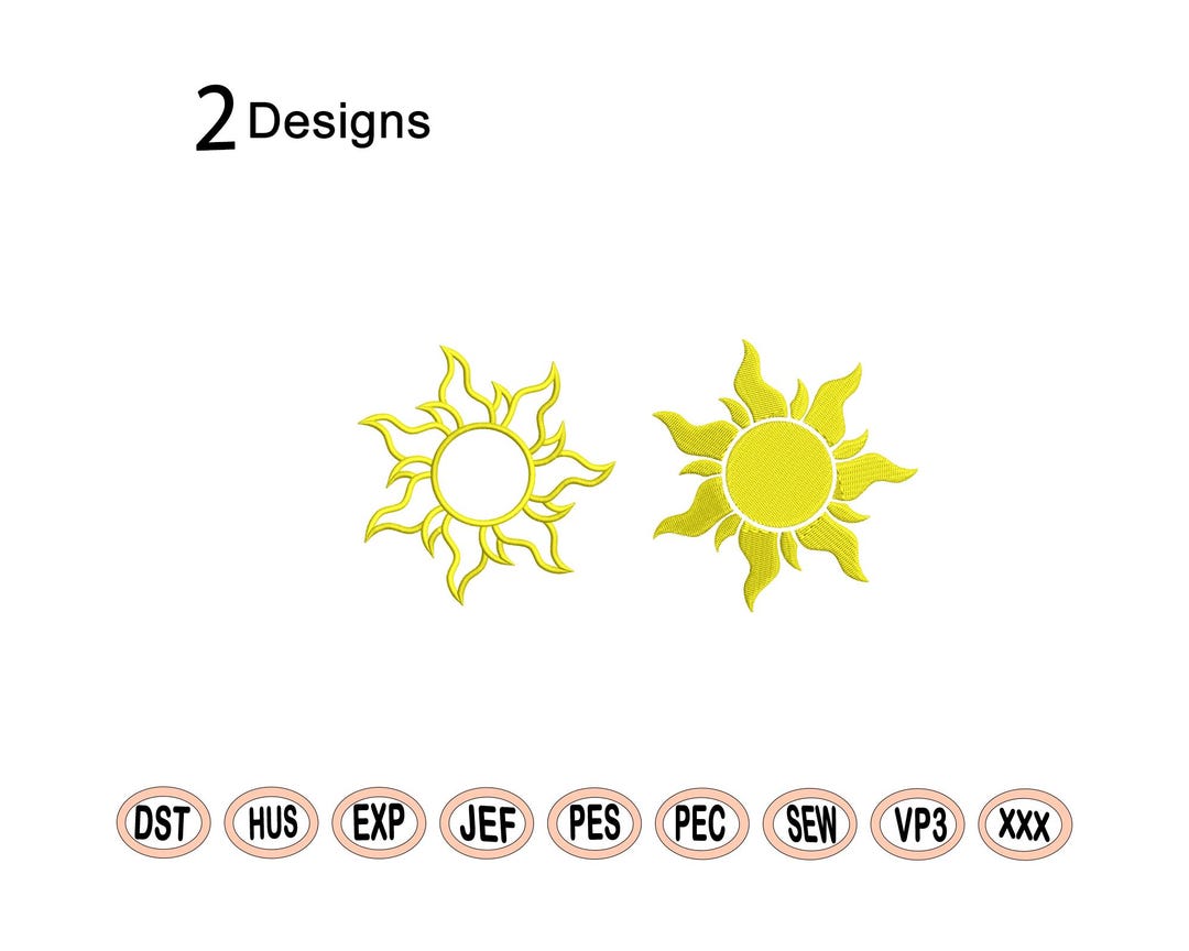 Mini Sun Embroidery Design Sun Embroidery Design, Aesthetic Sunshine ...