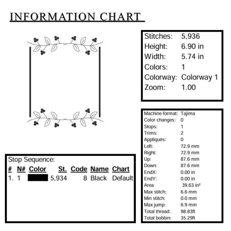 Frame Embroidery Designs Shape Embroidery File Frame for Monogram Frame ...