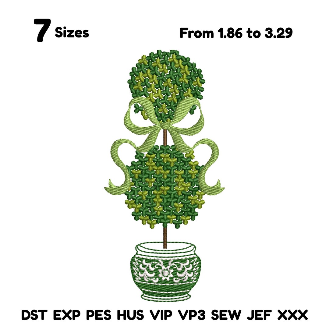St Patrick's Day Topiary Embroidery Design,st Patrick's Embroidery ...