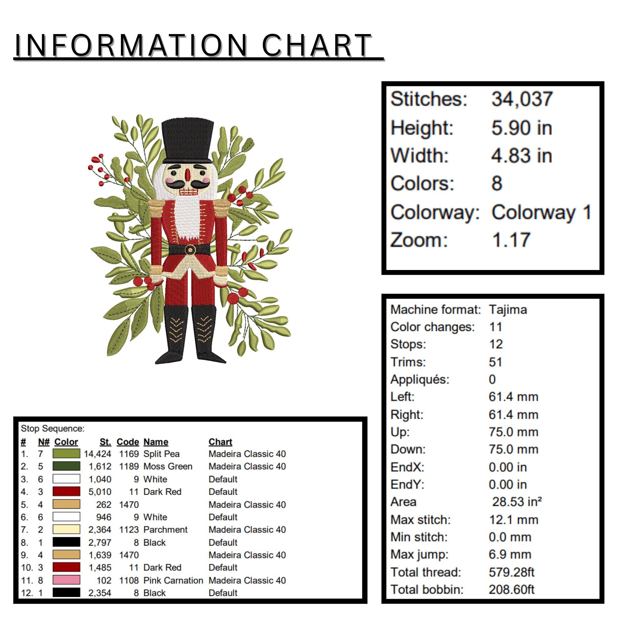 Nutcracker and Winter Branches Embroidery Design the Nutcracker Machine ...