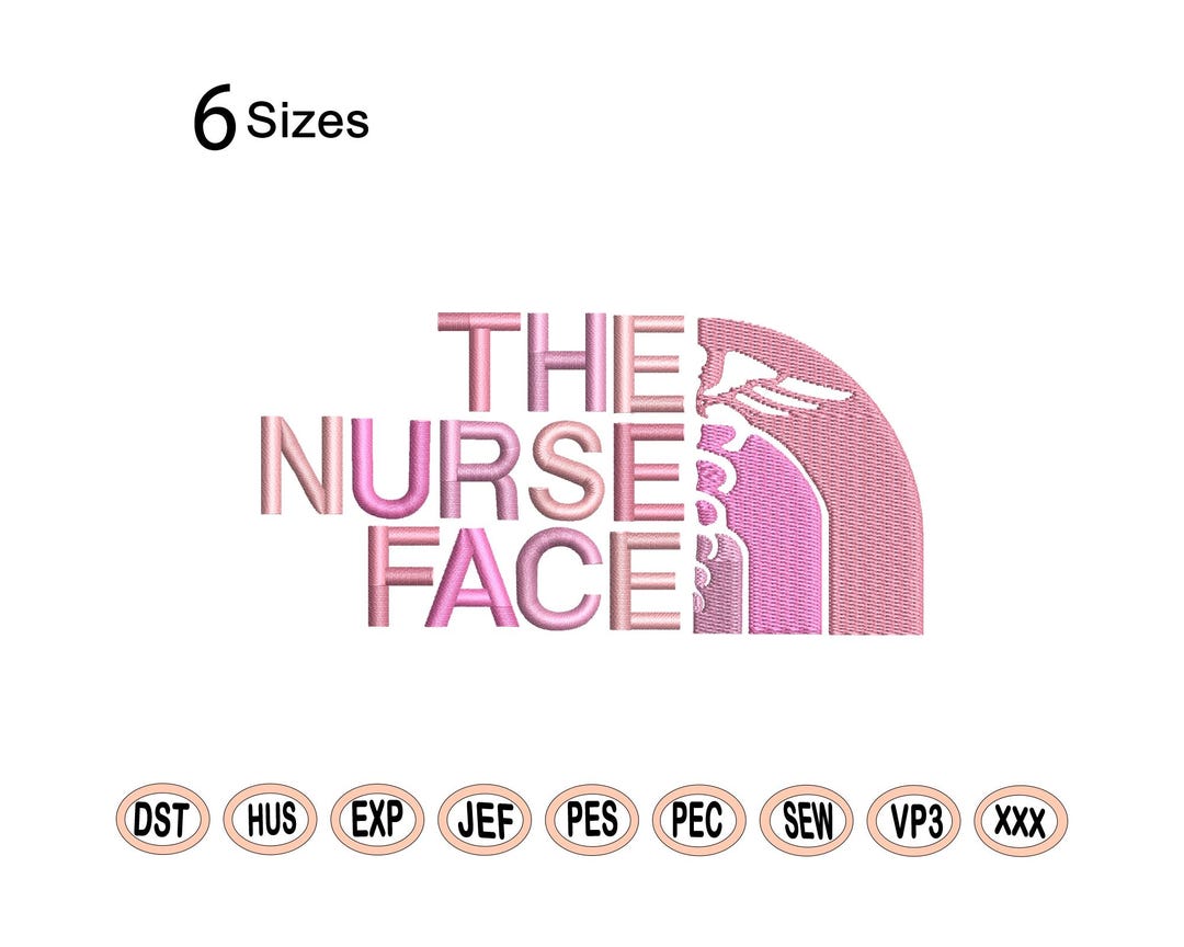 The Nurse Face Machine Embroidery Designs, Medical Embroidery Design ...