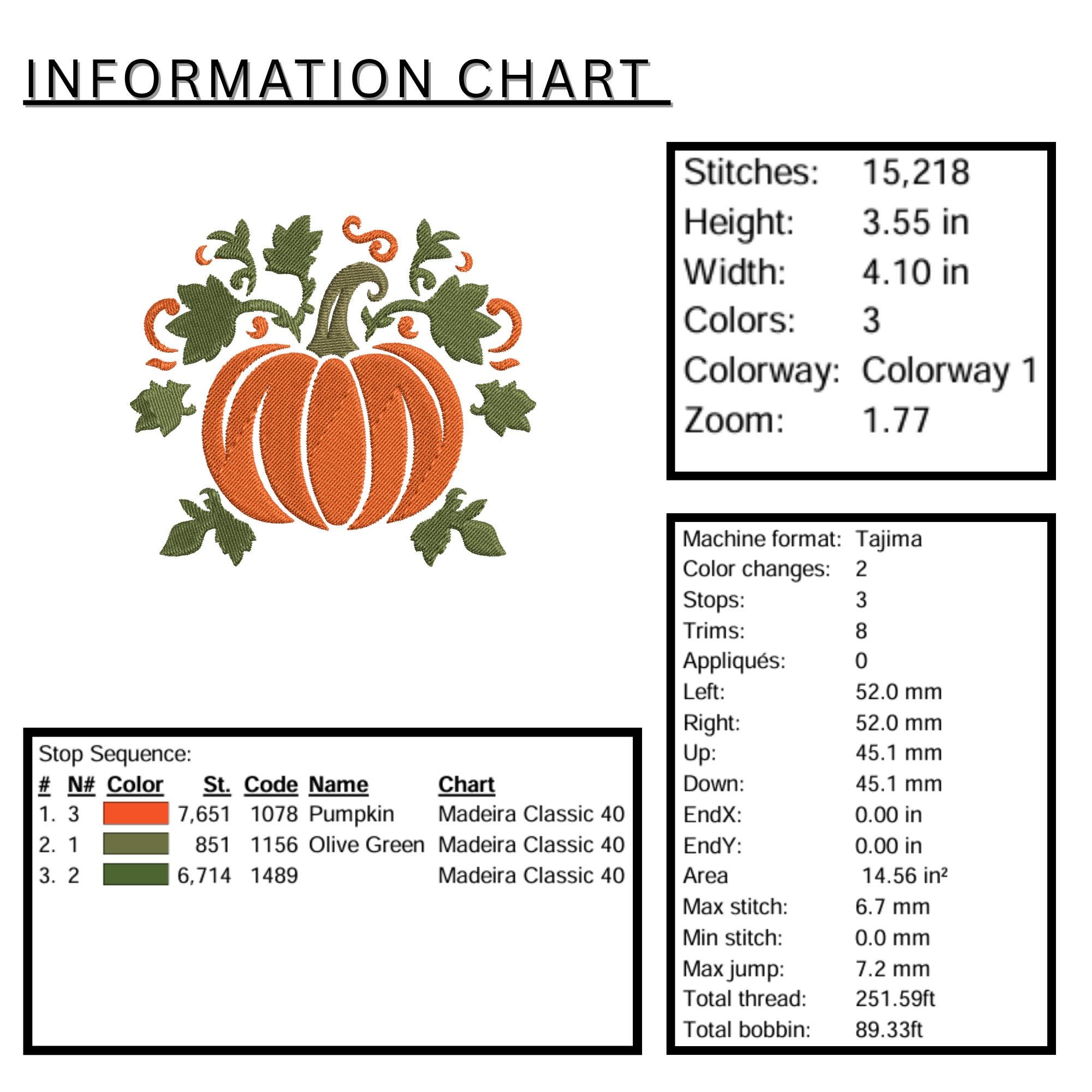 Floral Fall Pumpkin Machine Embroidery Design Lace Floral Pumpkin ...