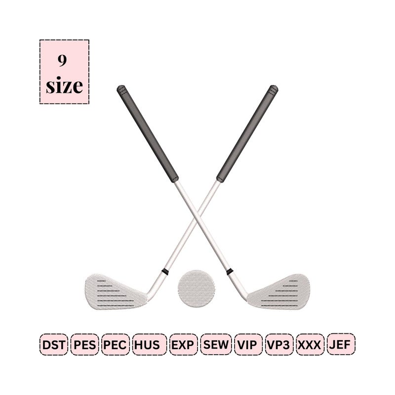 Golf Embroidery Designs - Etsy
