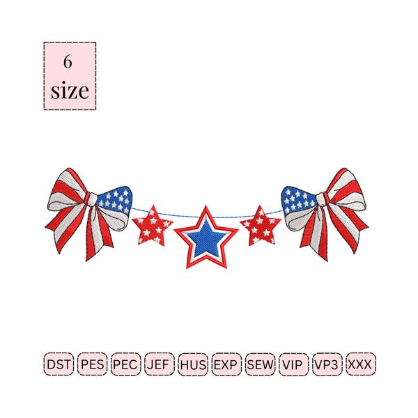 4th of July Bunting - Etsy