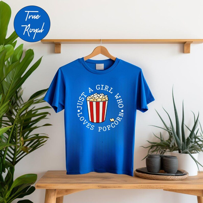 Just A Girl Who Love Popcorn Unisex T-shirt, Popcorn Shirt, Popcorn ...