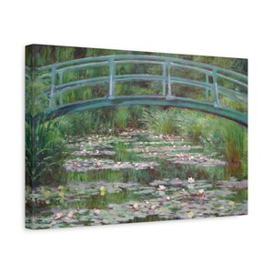 Claude Monet Water Lilies and Japanese Bridge Impressionist Nature ...