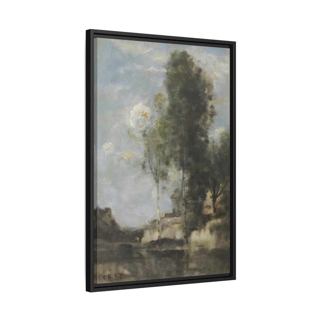 Jean Baptiste Camille Corot French Landscape Silver Birches - Framed ...