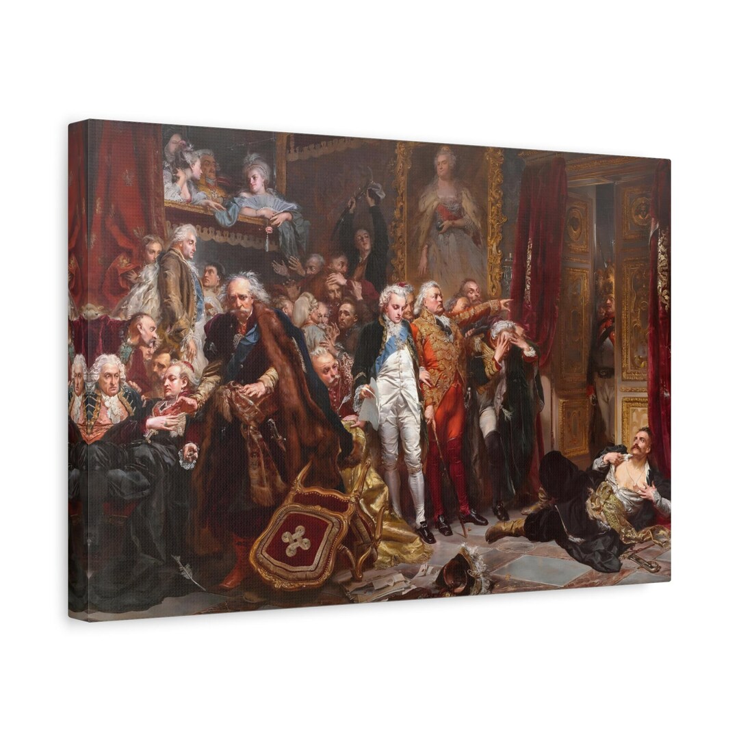 Jan Matejko Rejtan - Canvas Wall Art Print Reproduction - Etsy
