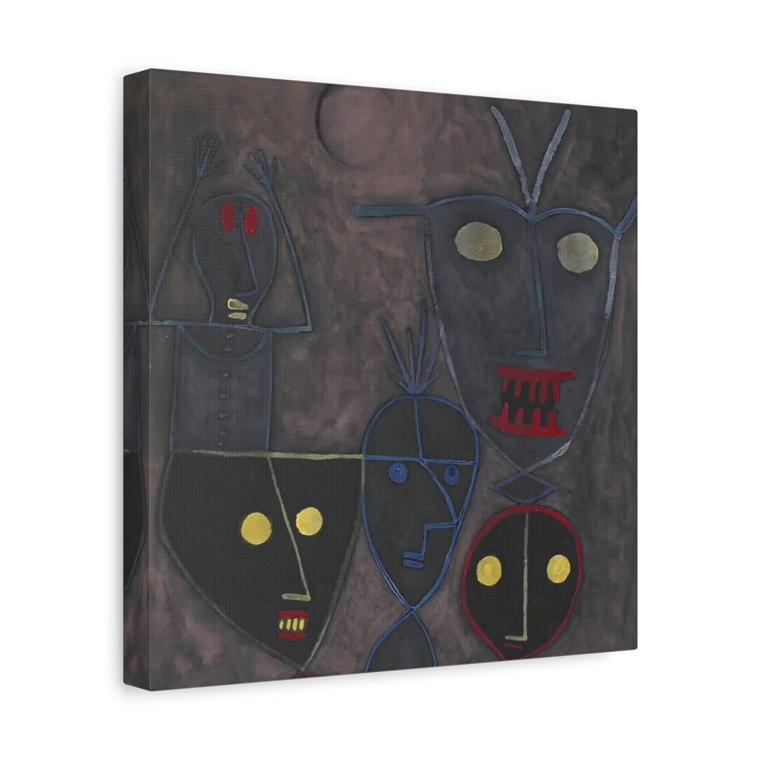 Paul Klee Demonic Puppets - Canvas Wall Art Print Reproduction - Etsy