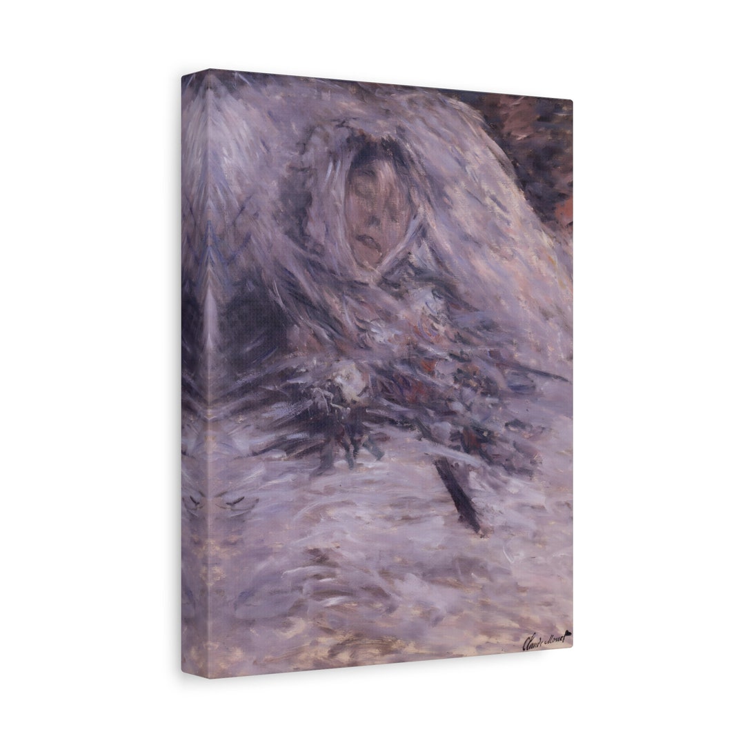 Monet Camille on Her Deathbed - Canvas Wall Art Print - Etsy