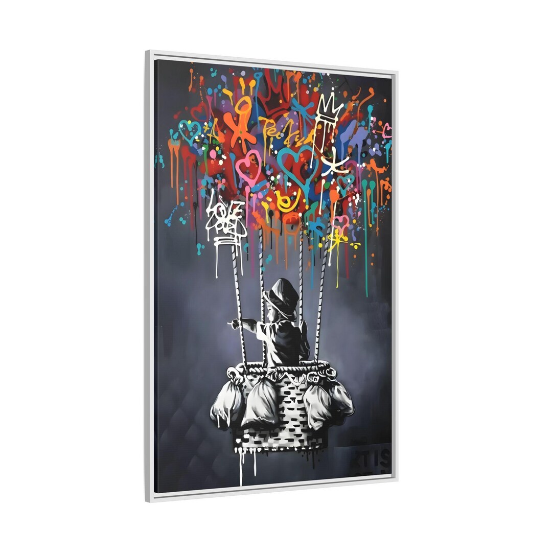 Banksy Child With Balloons Street Splendor Urban Graffiti Prints ...