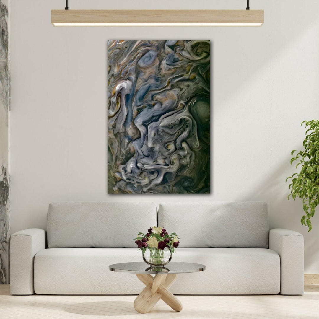 Jupiter Texture Colorful NASA Space - Canvas Wall Art Print ...