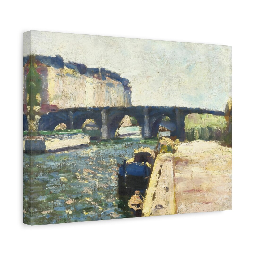 Henri Matisse Pont De Seine French Bridge Landscape - Canvas Wall Art ...
