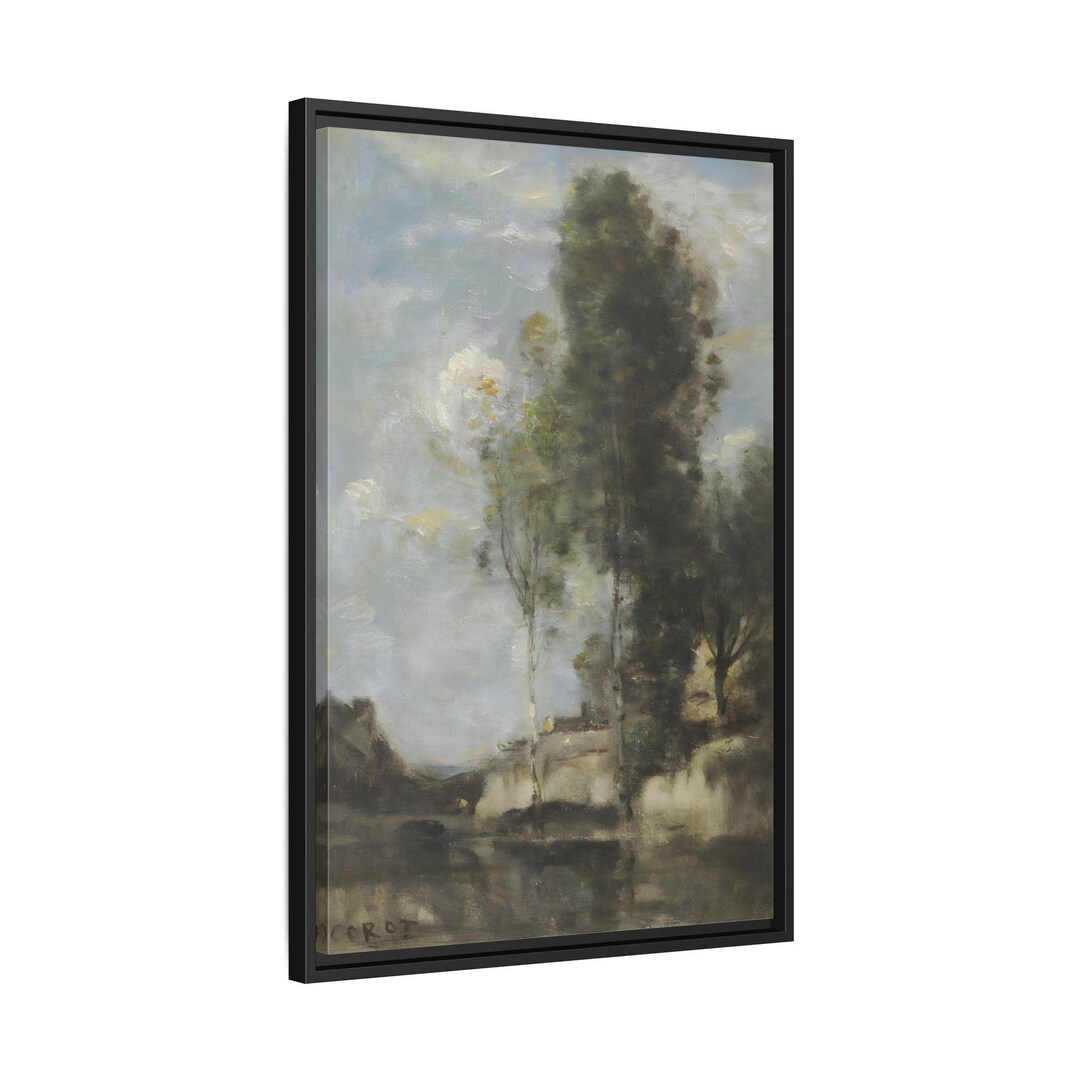 Jean Baptiste Camille Corot French Landscape Silver Birches - Framed ...
