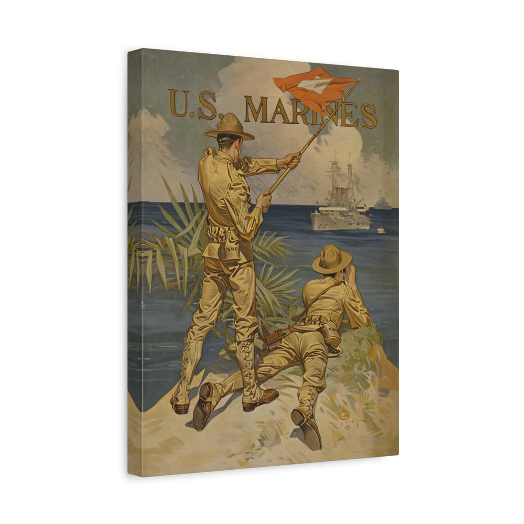 JC Joseph Christian Leyendecker U.S. Marines - Canvas Wall Art Print ...