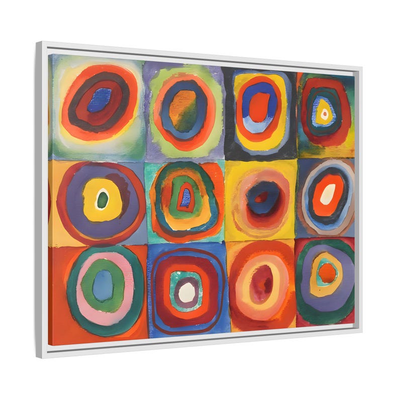 Wassily Kandinsky Color Study Squares With Concentric Circles - Framed ...