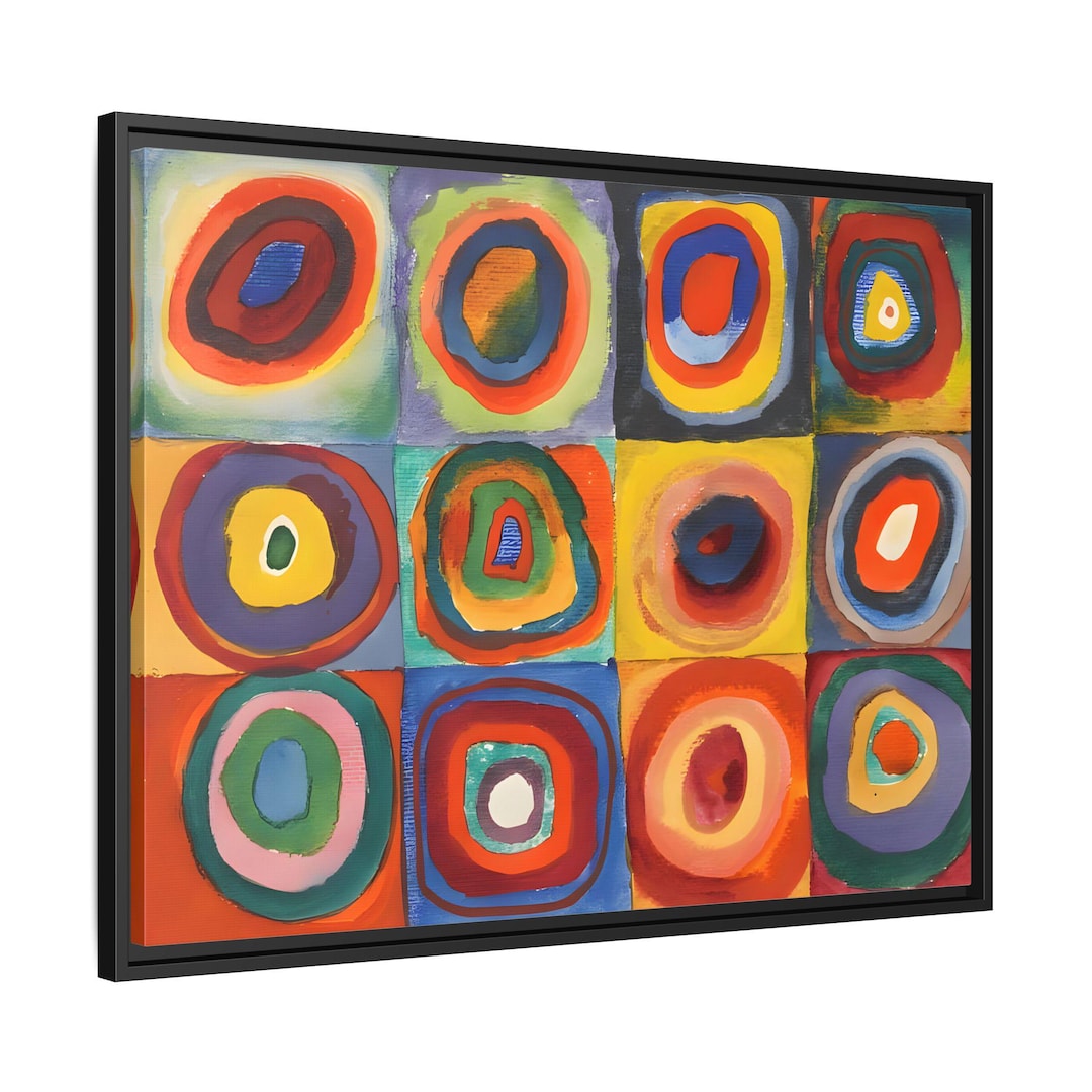 Wassily Kandinsky Color Study Squares With Concentric Circles - Framed ...
