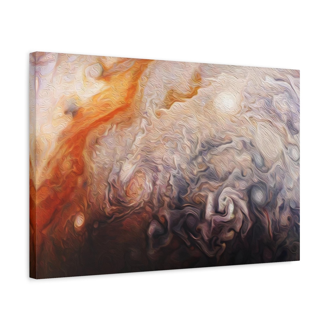 Cosmic Dance Jupiter Atmosphere Abstract NASA Marbled Universe - Canvas ...
