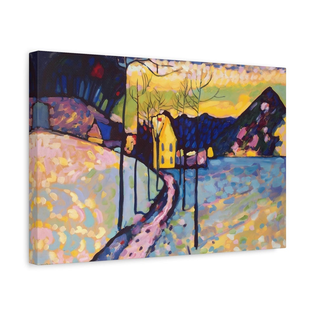 Wassily Kandinsky Winter Landscape - Canvas Wall Art Reproduction - Etsy