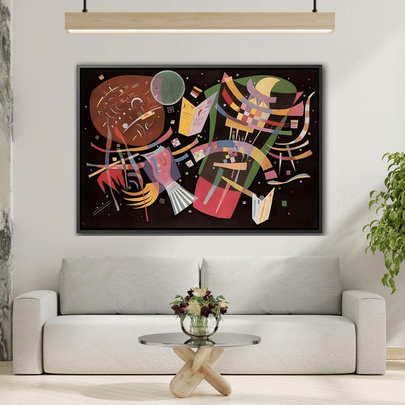 Wassily Kandinsky Composition X 1939 - Framed Canvas Wall Art Print ...