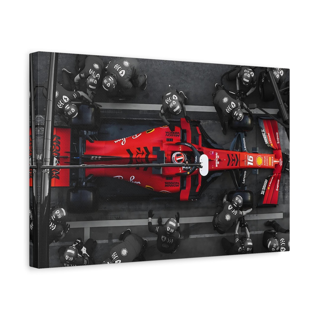 Formula 1 Ferrari F1 - Canvas Wall Art Print Reproduction - Etsy