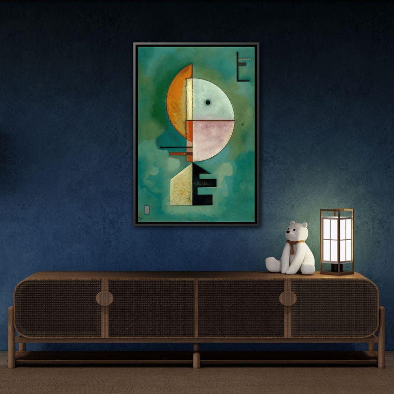 Kandinsky 'upward' Framed Canvas Print – Abstract Geometric Art - Etsy
