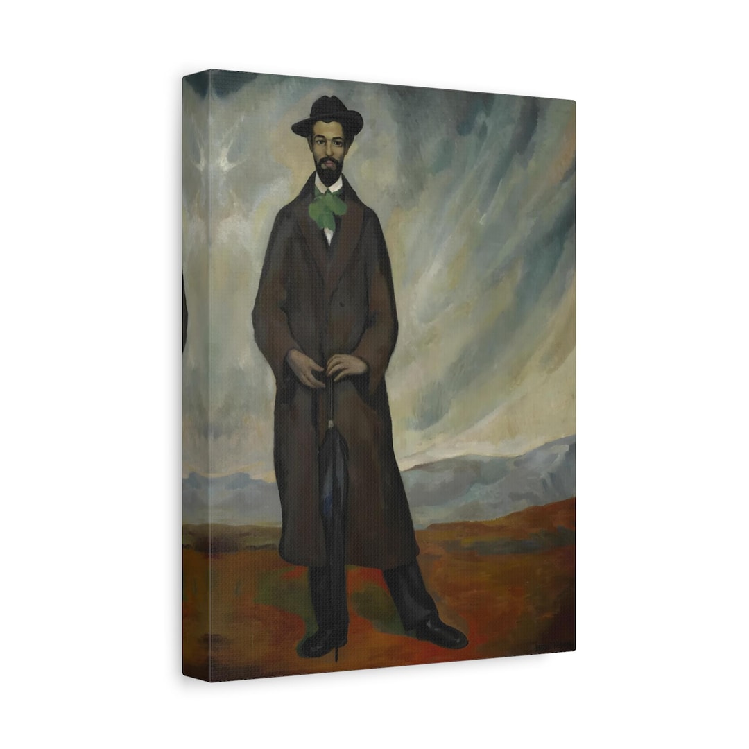 Diego Rivera Portrait of a Spaniard - Mexican Canvas Wall Art Print ...