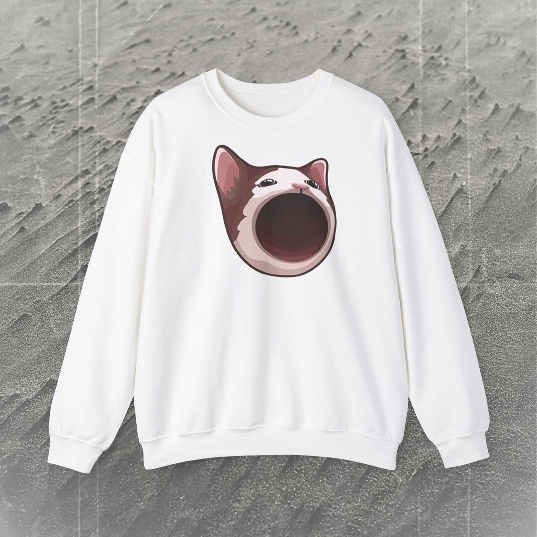 POPCAT Memecoin Crypto Unisex Heavy Blend™ Crewneck Sweatshirt Premium Cozy, Comfort and Style ...