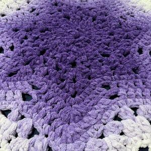 Chunky Crochet Purple Ombré Star Blanket - Etsy