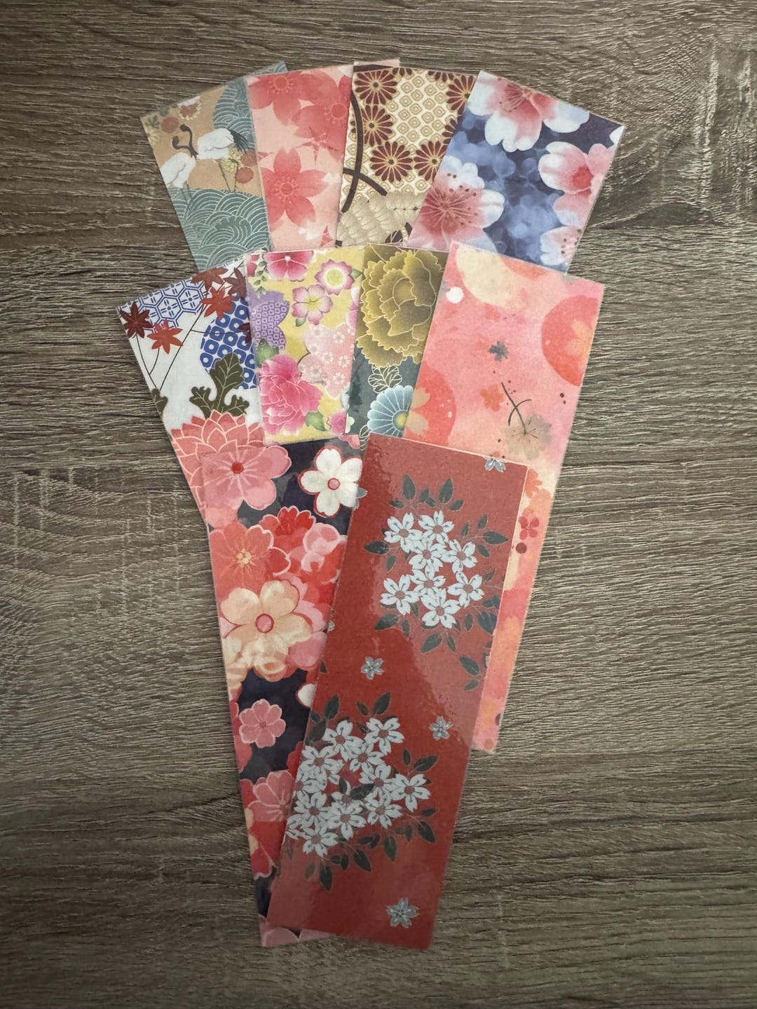 Handmade Double-sided Laminated Bookmarks - 6x2 Inch, Vibrant Designs ...