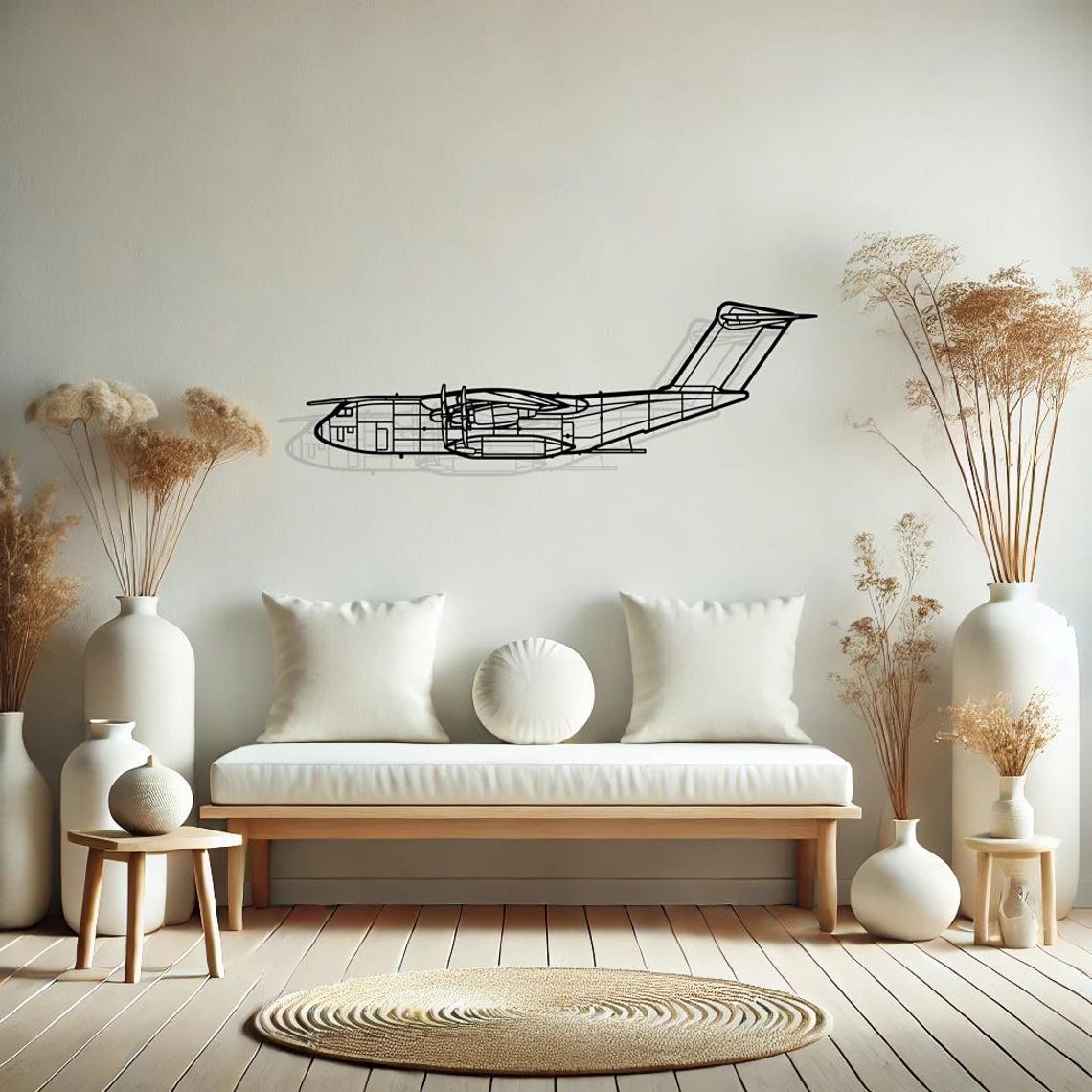 Airbus A400M Atlas Silhouette, Metal Airplane Wall Decor, Pilot Gift - Etsy