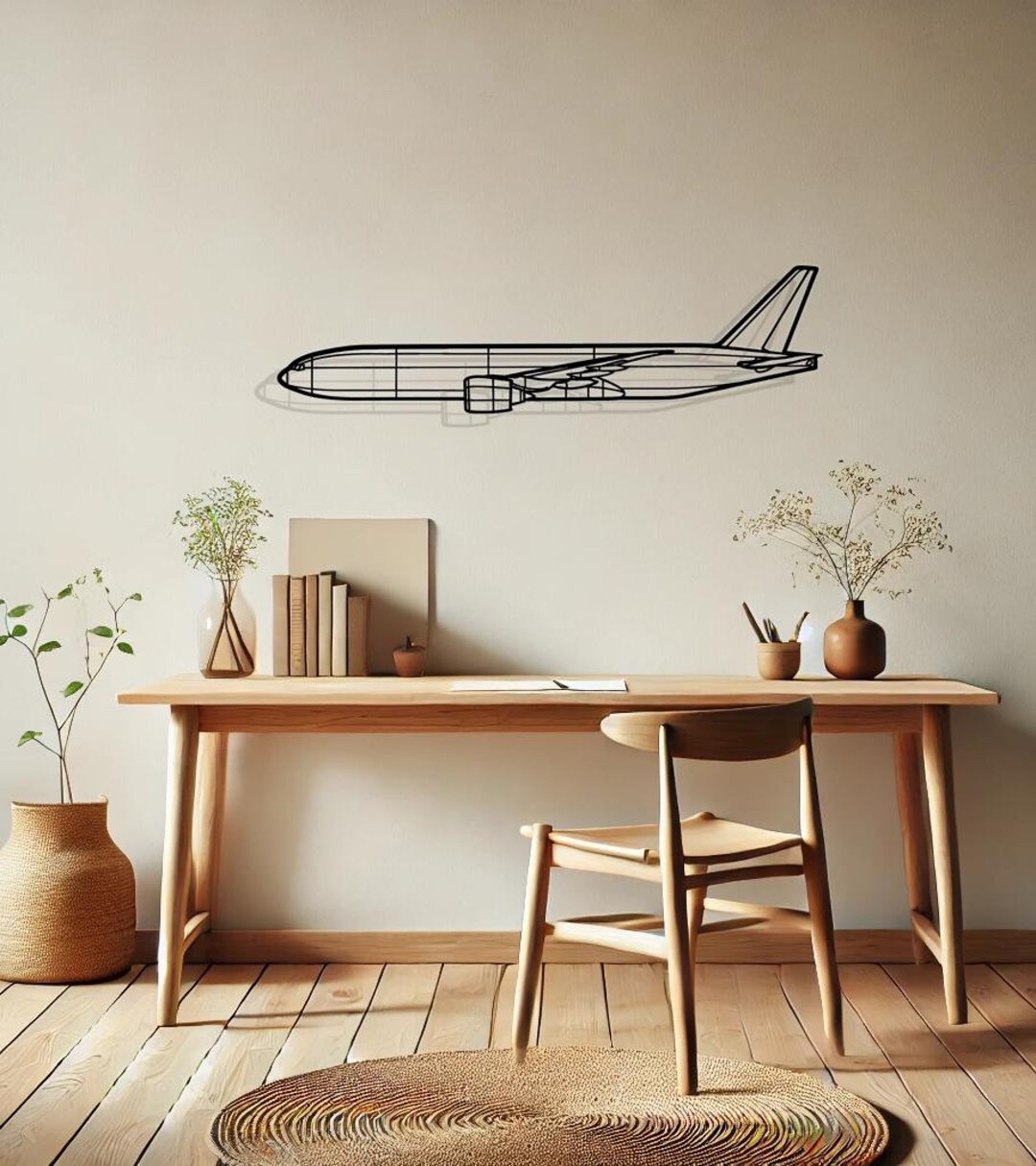 Boeing 777 Metal Wall Art, Plane Metal Silhouette, Pilot Gifts ...