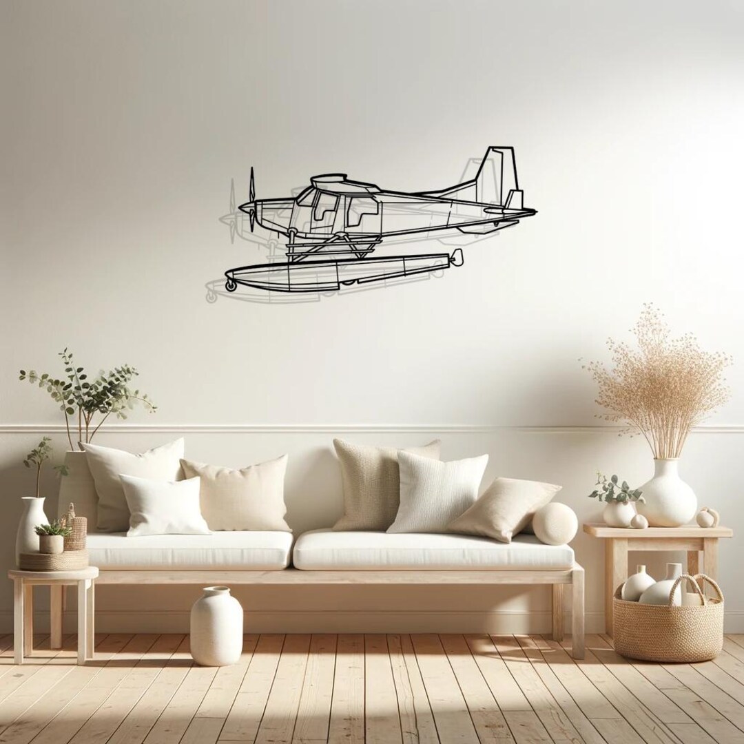 Bush Hawk XP Metal Wall Decor, Plane Silhouette Art - Etsy