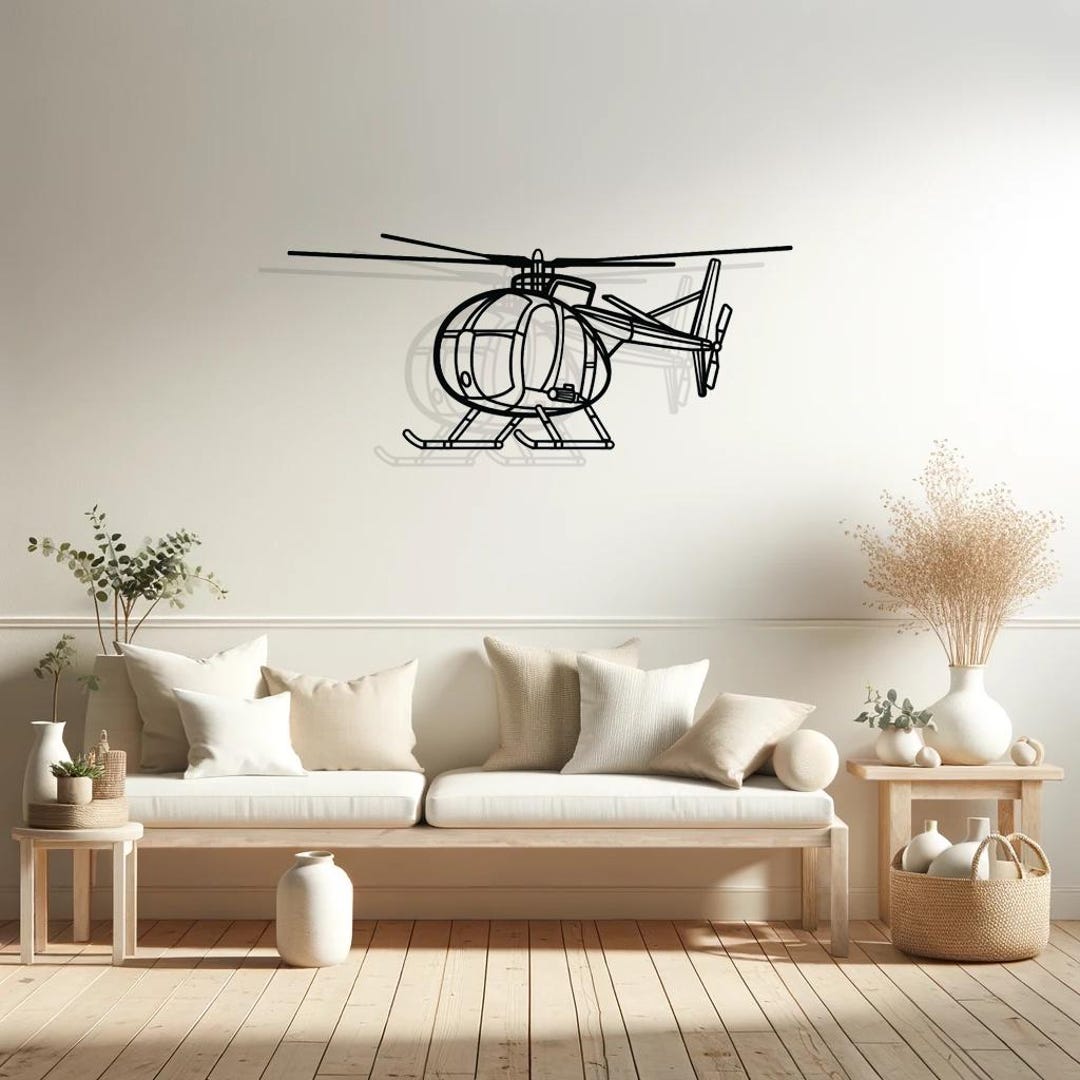 Hughes OH-6 Cayuse Helicopter, Metal Wall Art, Pilot Gift - Etsy