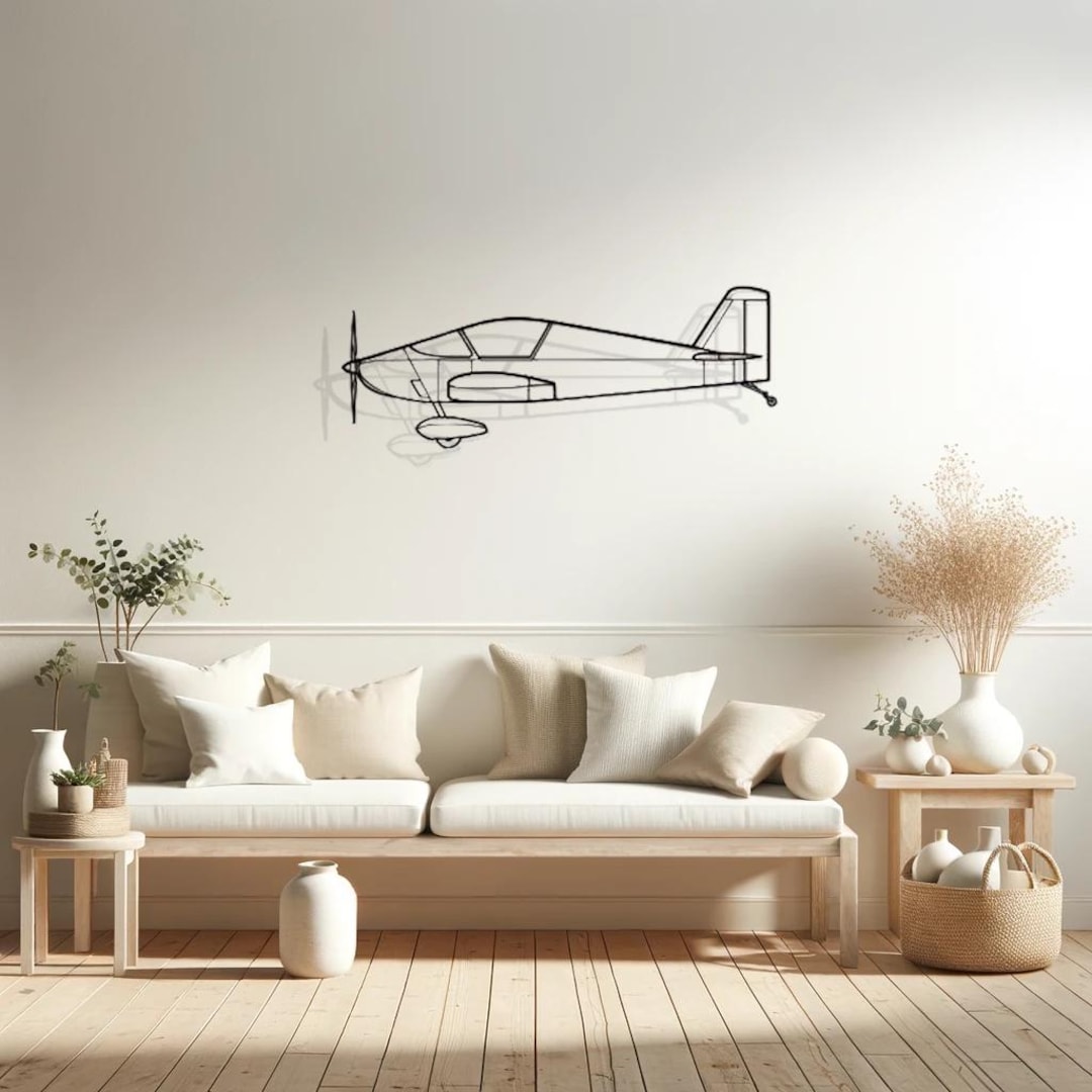 Sonex B Silhouette Wall Decor, Plane Silhouette Wall Art, Pilot Gifts ...