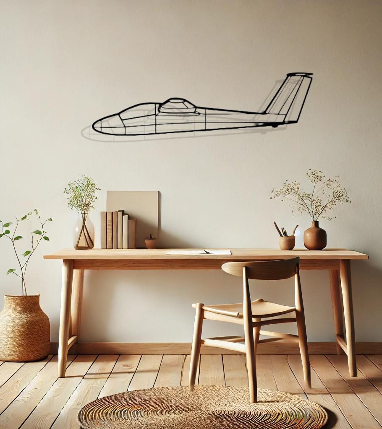 Pilatus B-4 PC11 Silhouette Wall Decor, Plane Silhouette Wall Art ...