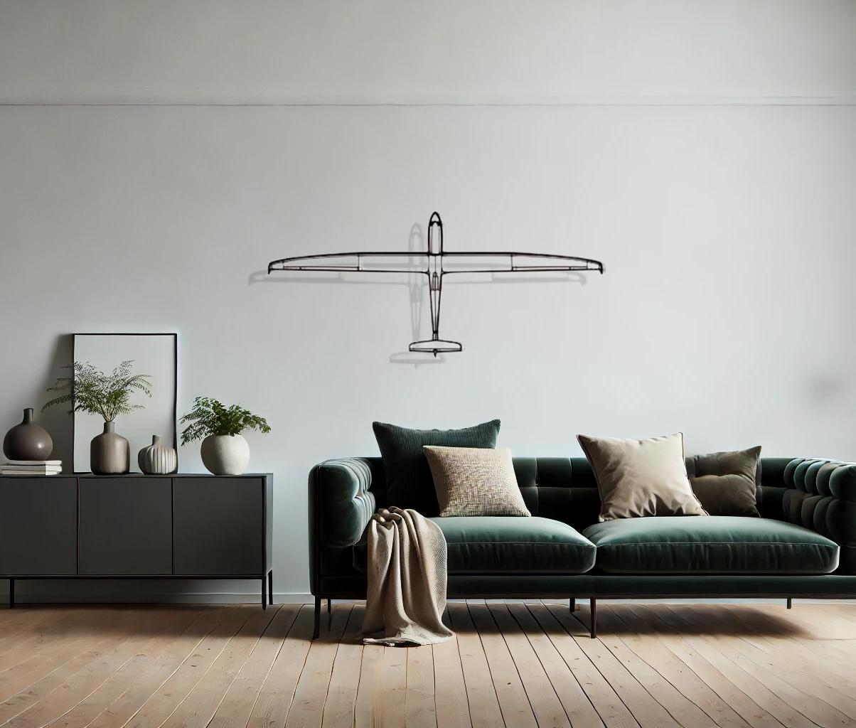 Schempp-hirth Discus Metal Wall Art, Airplane Silhouette Decor - Etsy