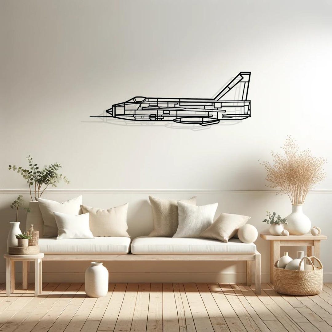 Lightning F6 Silhouette, Metal Plane Wall Art, Pilot Gift - Etsy