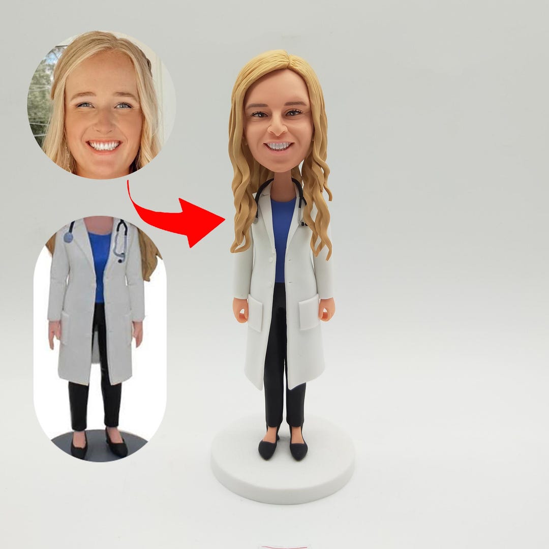Custom Female Doctor Bobblehead, Personalized Figurine Gift - Etsy