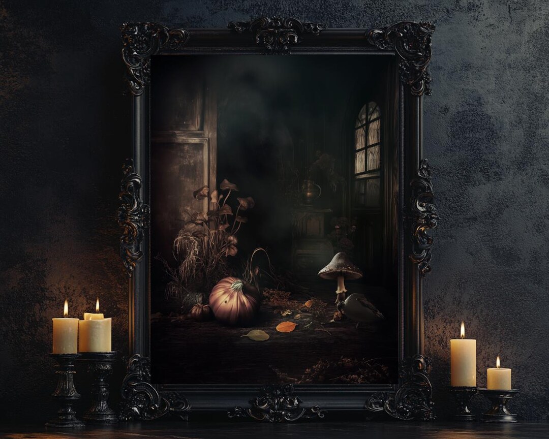 Halloween AI Generated Digital Art: Victorian Style Pumpkin ...