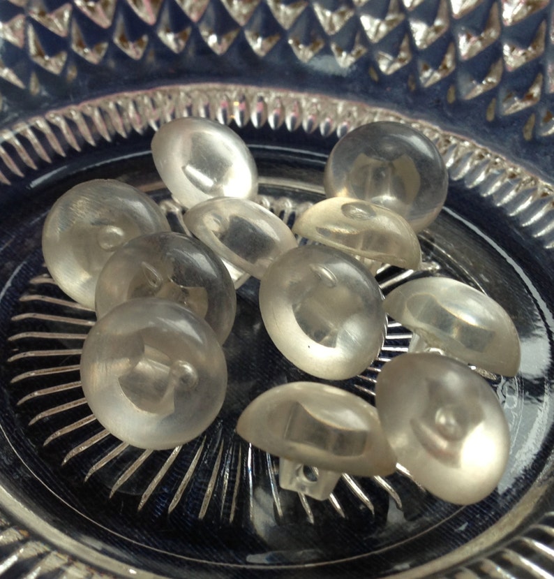 Vintage Clear Lucite Acrylic Bubble Buttons (11) Space Age, Retro ...