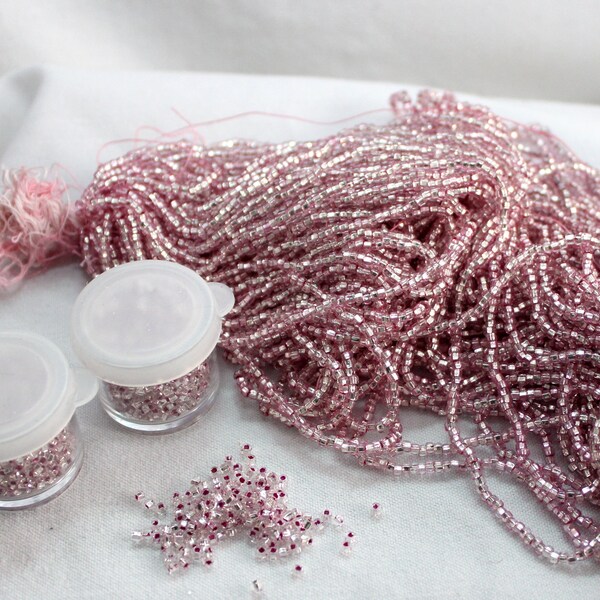 Pink Glass Beads - Etsy