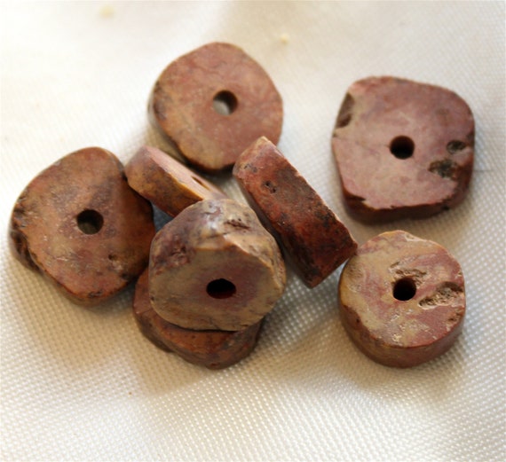 Bauxite Beads/ Red Earth Rock / Africa / Tribal Ethnic Beads - Etsy