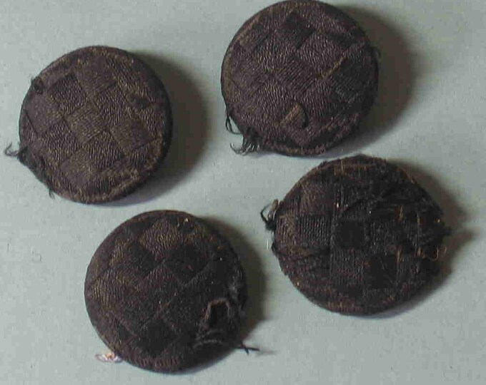 Vintage Shabby Black Fabric Paris Back Buttons - Etsy