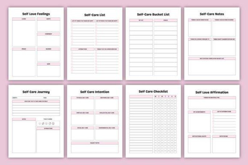 2025 Digital Self Care Journal,digital Planner, Self Care Planner ...