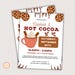 Cookies and Hot Cocoa Flyer Template, Editable Fall Church ...