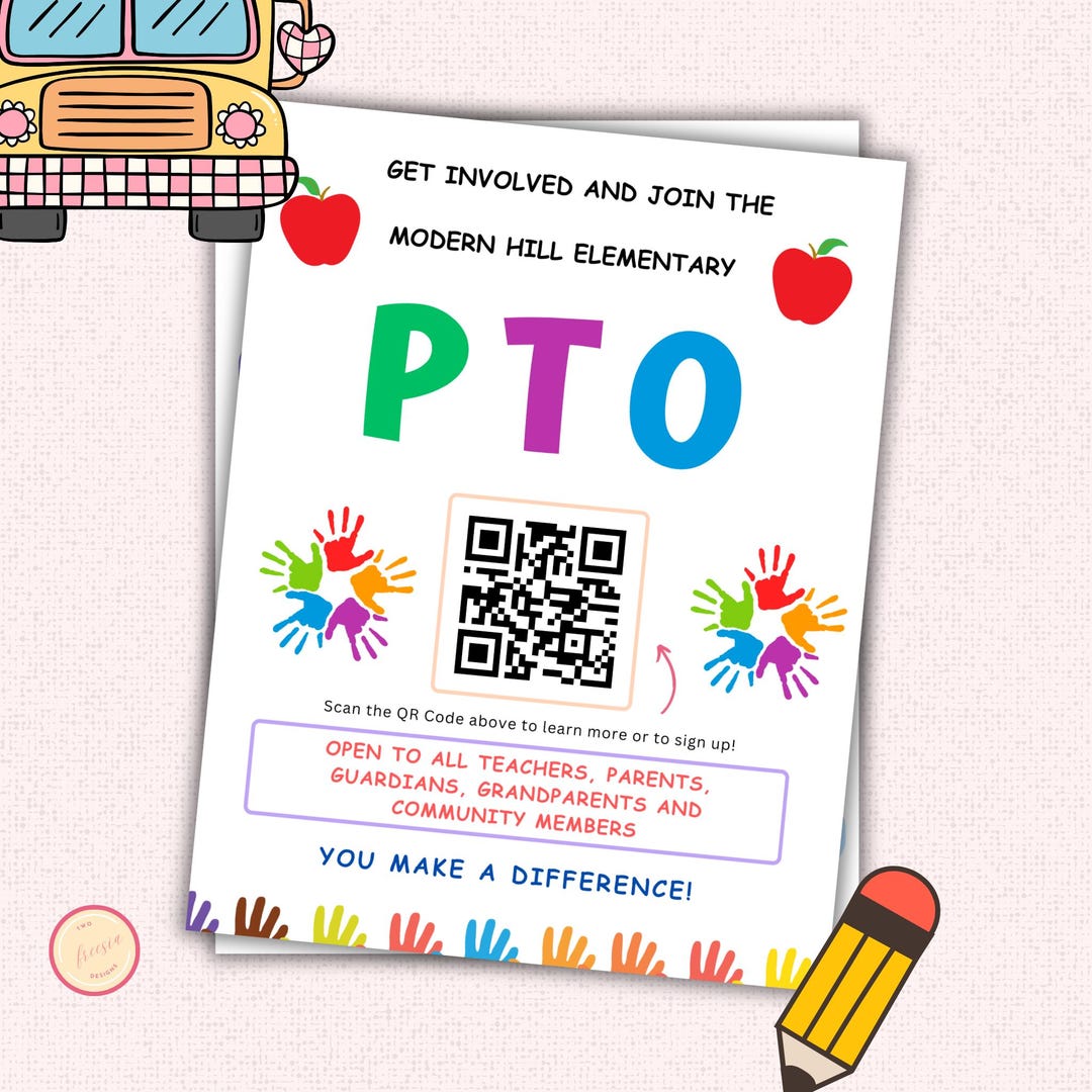 PTO Recruitment Flyer Template - Editable Canva Template - Join the Pta ...