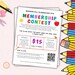PTO PTA Membership Contest Flyer - Editable PTO Flyer Template - Pto ...