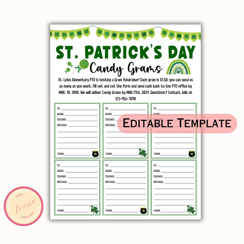 St Patricks Day Candy Grams - Etsy