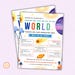 Outer Space-themed Teacher Appreciation Week Flyer, Space Itinerary ...